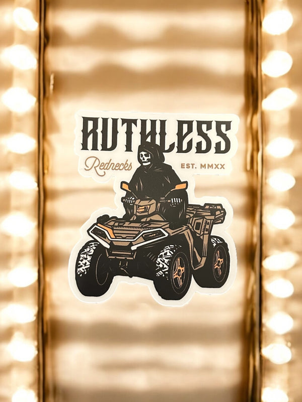 Grim Ripper Sticker - Ruthless Rednecks