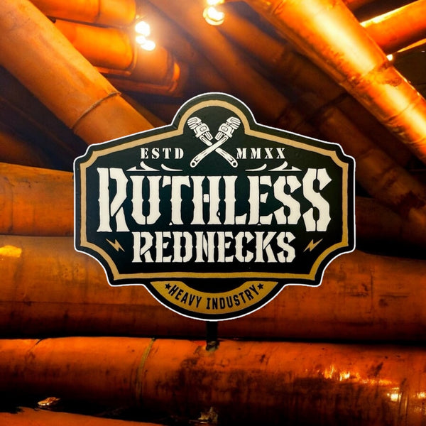 Heavy Industry Emblem Sticker - Ruthless Rednecks