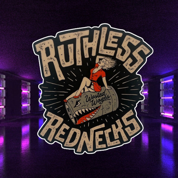 Beer Bomb Sticker - Ruthless Rednecks