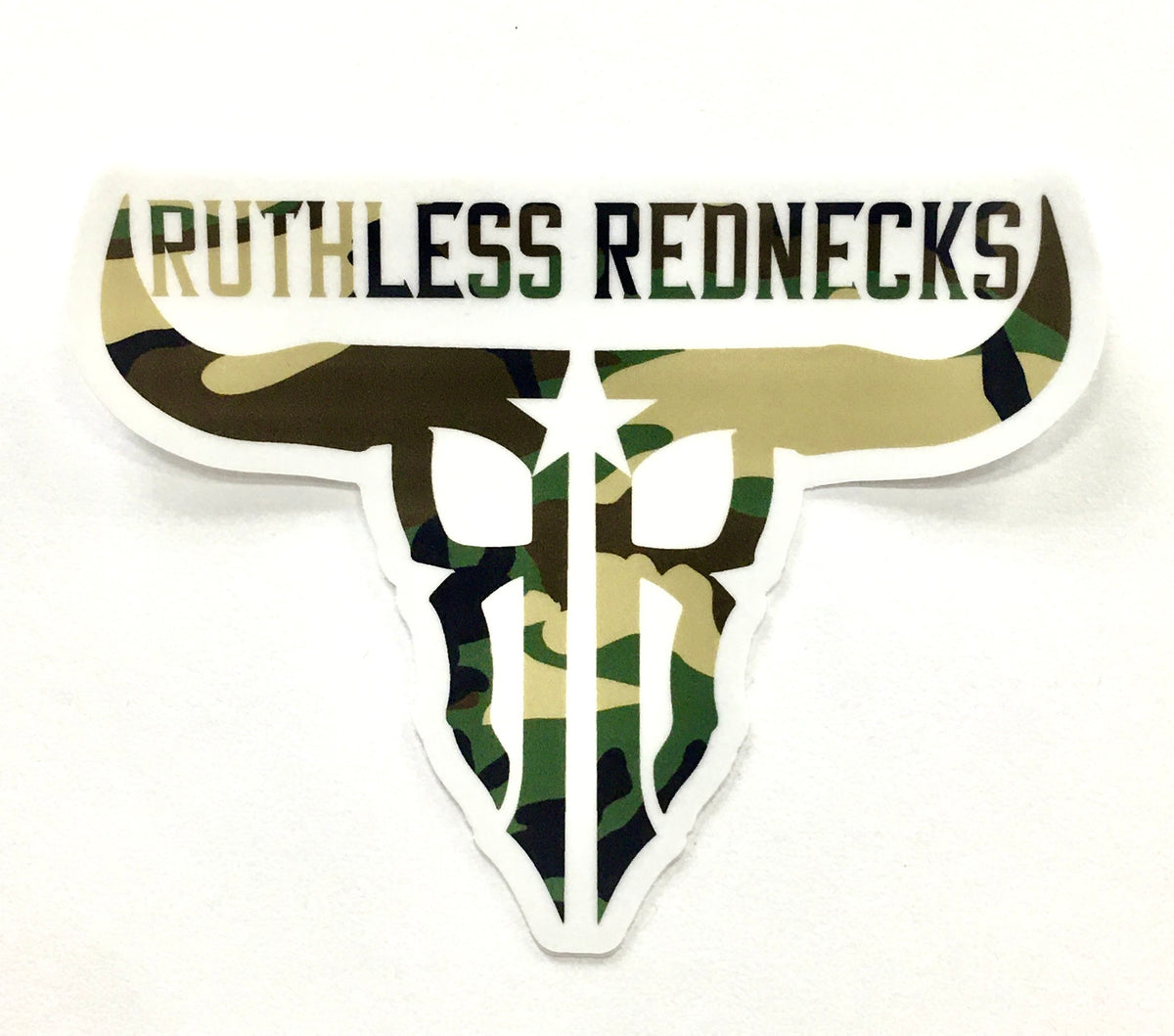 Raw Talent Bull Sticker | Ruthless Rednecks