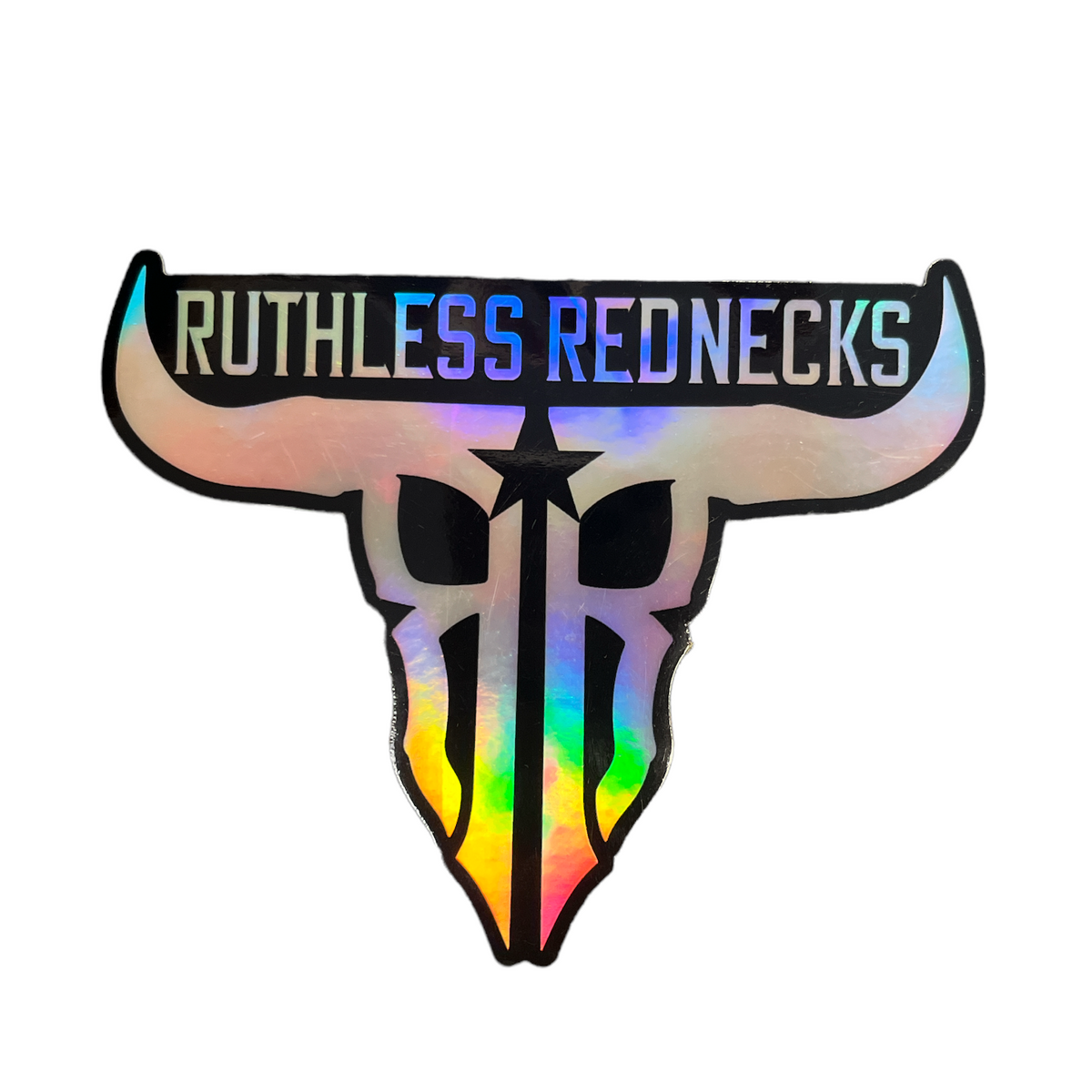 Raw Talent Holographic Sticker XL | Ruthless Rednecks