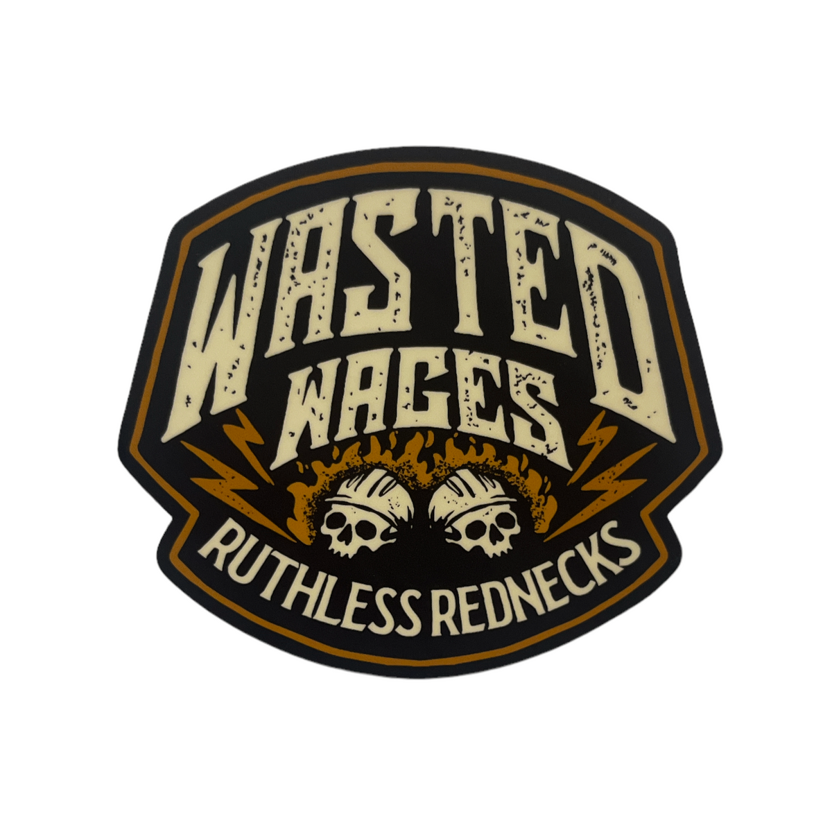 W.W Skulls Sticker | Ruthless Rednecks