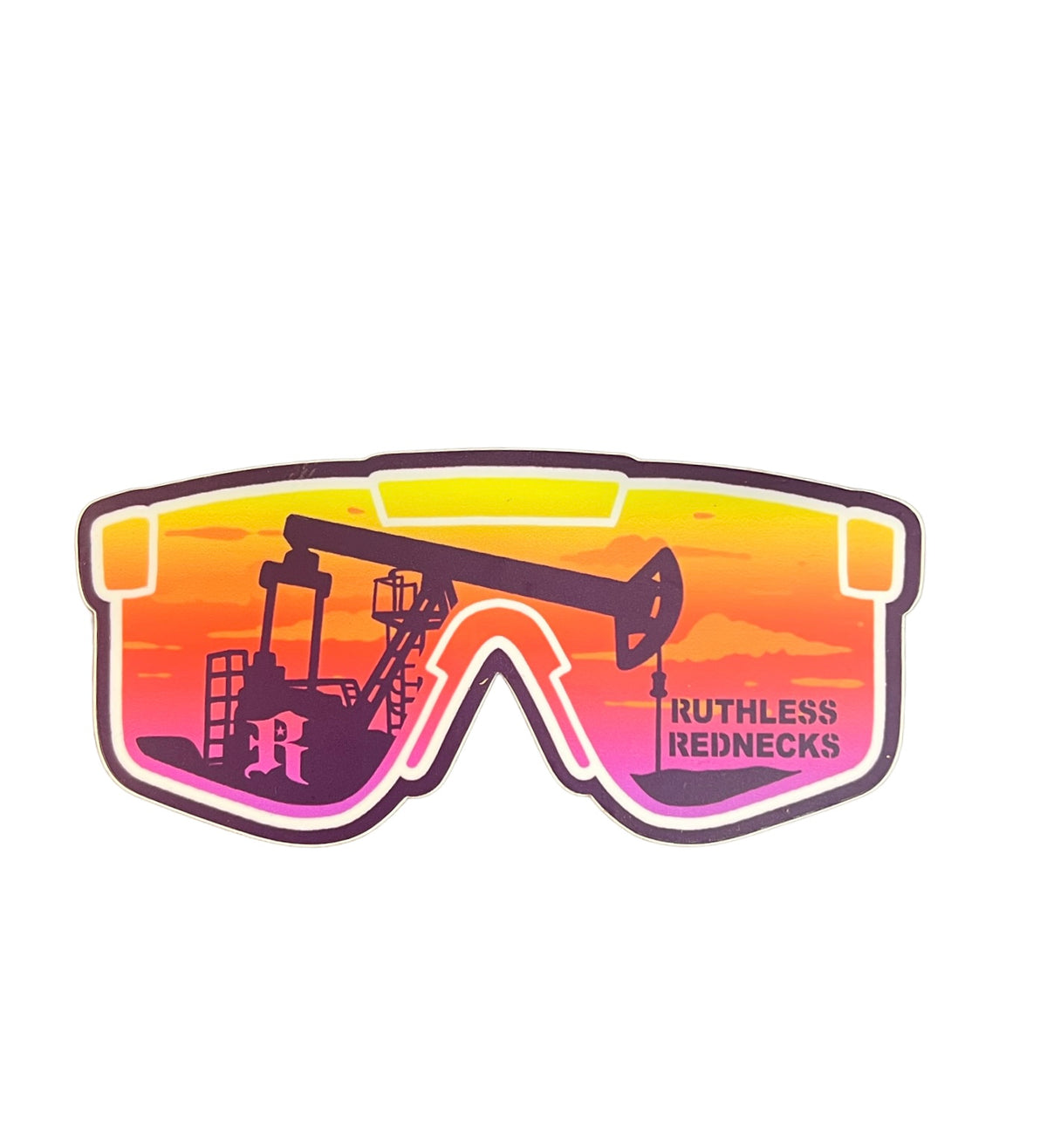 Sunglasses Sticker | Ruthless Rednecks